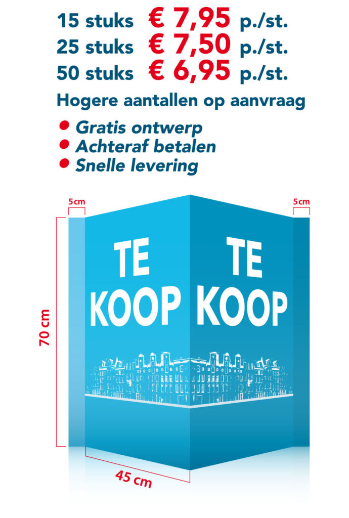 Te koop bord voordelig kopen? De Makelaarsshop