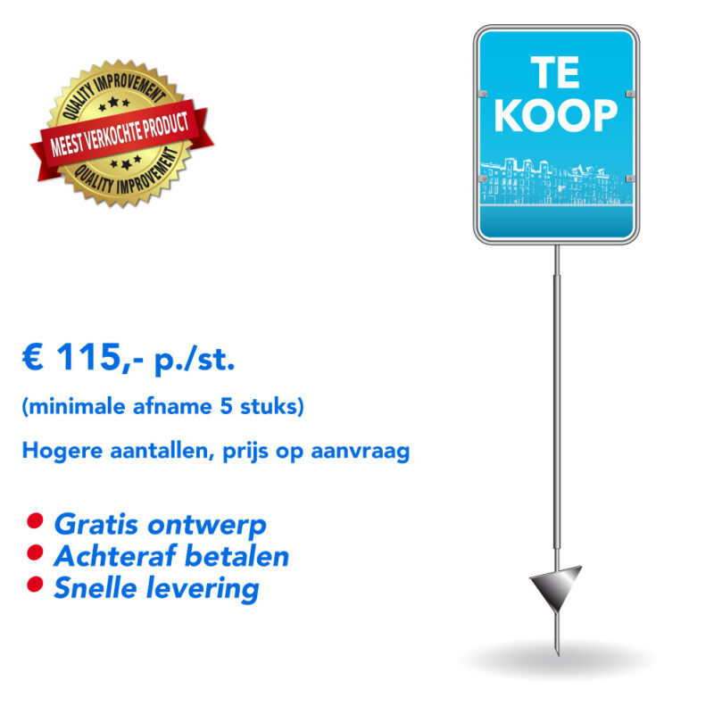 Te koop bord voordelig kopen? De Makelaarsshop