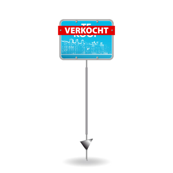 Wanneer een verkocht bord in de tuin? De Makelaarsshop